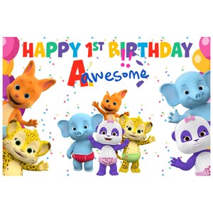 Word Party Backdrop, Word Party Backdrop Birthday, Word Party Party ...