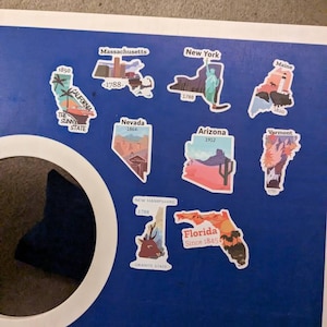 25/50 Vinyl Hawaii Stickers, Die Cut Decal Set, Waterproof Reusable, HI ...