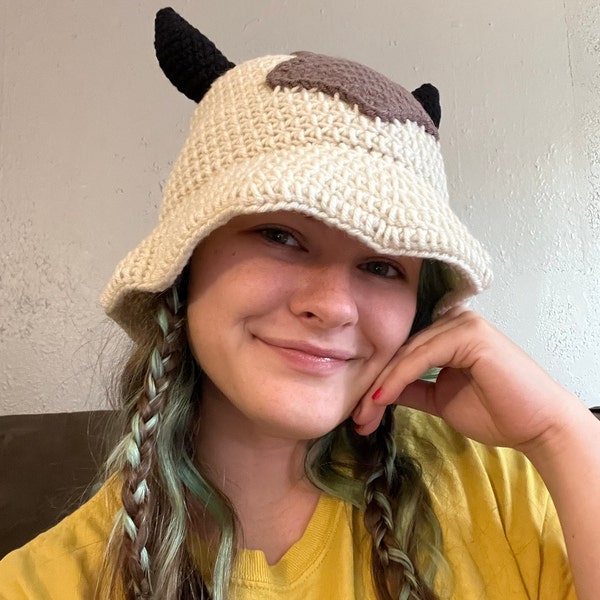 Handmade Appa Bucket Hat - Crochet Avatar: the Last Airbender Inspired ...