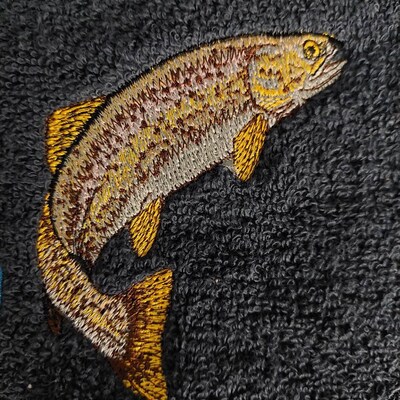 Rainbow Trout Machine Embroidery Design - Etsy