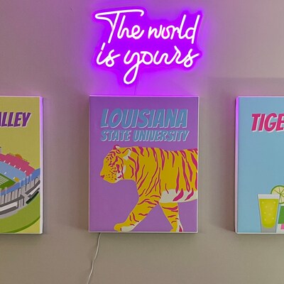 Set of 3 Retro Phi Mu Sorority Prints, Preppy Room Decor, Western ...