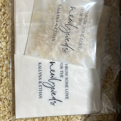 Personalised Order of Service Tissue Packets Wedding Tissues Wedding ...