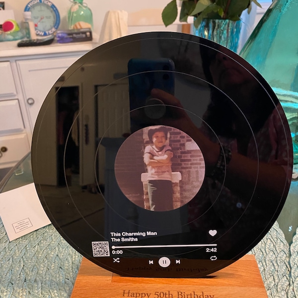 Song Personalized Record Birthday Gift for Her Anniversary Gift for Him ...