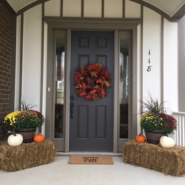Happy Fall Y'all Doormat, Fall Welcome Mat, Fall Doormat Outdoor ...