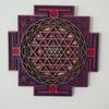 Sri Yantra Shakti Energy Wall Decor, Wood Chakra Mandala, Divine ...