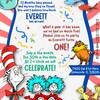 Instant Download Dr. Seuss Printable Kids Class Favor, One Fish Two ...