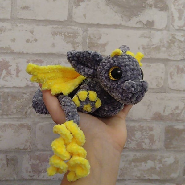Jupiter the Dragon | PDF Crochet Amigurumi Pattern - Etsy