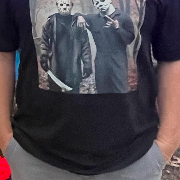 Jason Voorhes Michael Myers Shirt, Friday the 13th, Jason and Michael ...