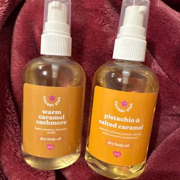 Sticky Dates Pudding Body Oil | Scented Dry Body Oil for Moisturized ...