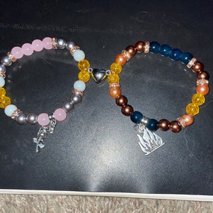 Corpse Bride Set of Two Matching Couple Bracelets, Victor and Emily ...