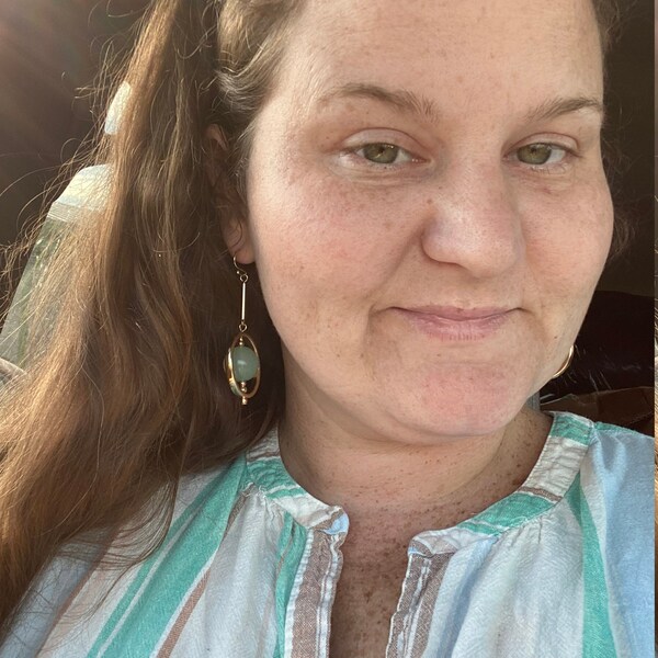 Luna Moth Wing Seed Bead Brickstitch Dangle Drop Earrings Black, Gold ...