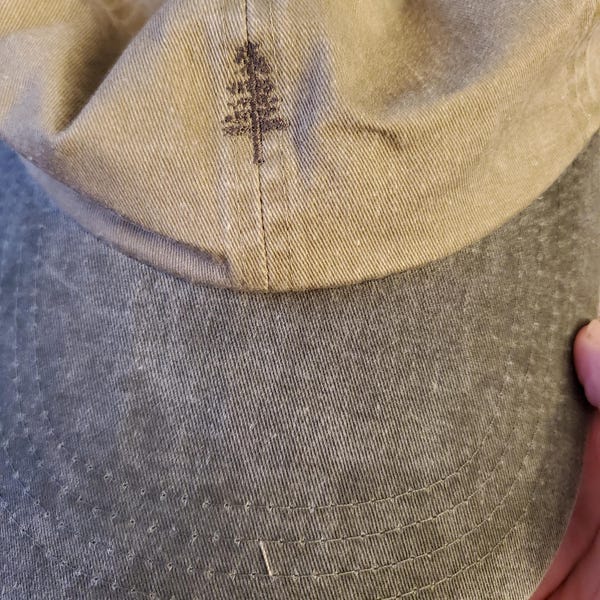 Pine Tree Embroidered Hat - Etsy