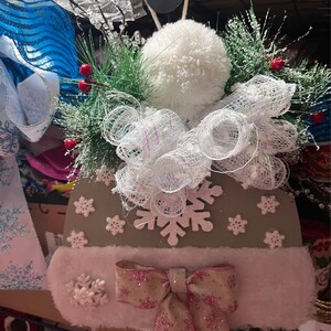 Pink Christmas Tree Ribbon Light Pink Tree Ribbon - Etsy