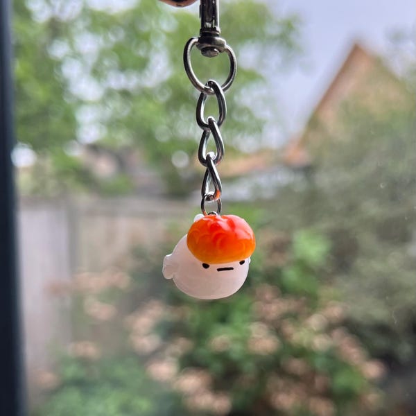 Jelly Fruit Frog Figurines and Keychains - Handmade Polymer Clay Desk ...