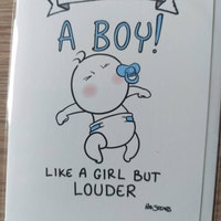 New Baby Card Second Child - Etsy Ireland