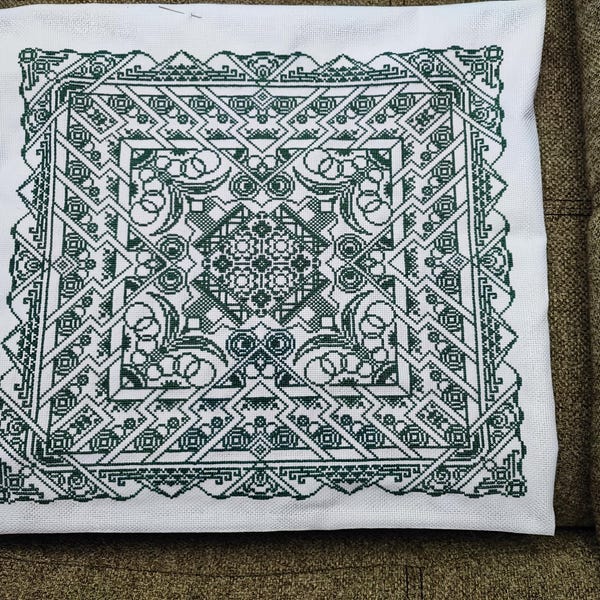 Cross Stitch Pattern Sampler, Square Tile Cross Stitch Pattern ...