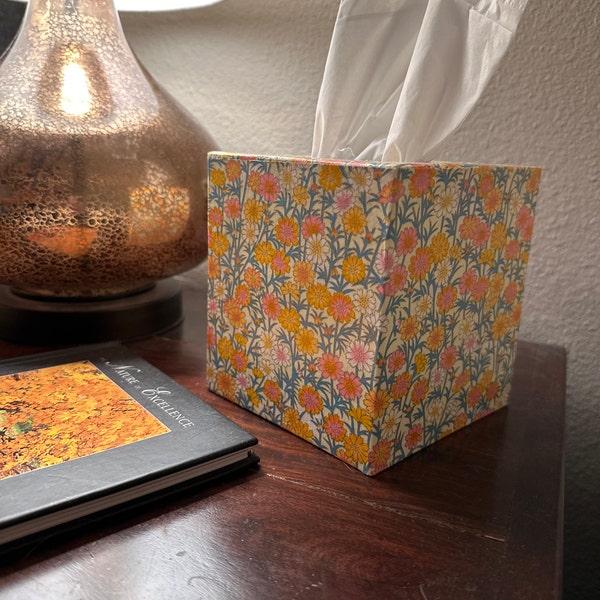 Handcrafted Tissue Box Cover Made With Japanese Chiyogami Washi Paper ...