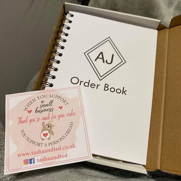 Order Book - Spiral Bound Order Book - Custom Order Book - Small ...