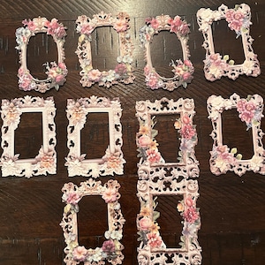 10 Pcs Pack Vintage Paper Picture Frames, Cardstock Paper Border Frames ...