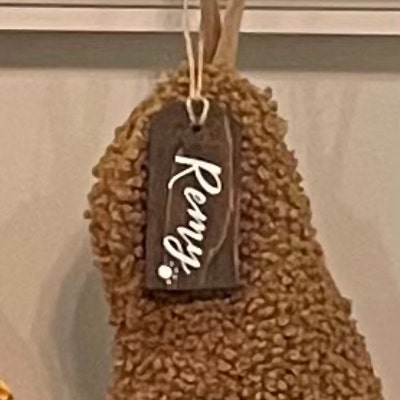 Acrylic Stocking Tags Acrylic Name Tags Clear Stocking - Etsy