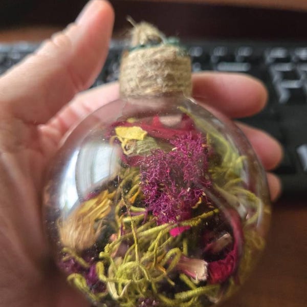 Home Protection Witch Ball Sealed With Bloodstone | Anti-anxiety Witch ...