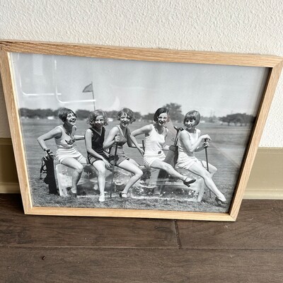 Sunbaker Sunbathing Beach Photo Printable Vintage Photo Poster Instant ...