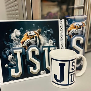 JSU Jackson State Tiger Mascot HBCU PNG Tumblers Notebooks Backgrounds ...