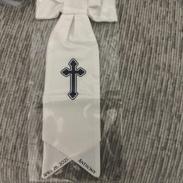 Personalized First Holy Communion Arm Band: Monogrammed Muslin Cotton ...