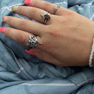 Beautiful Sterling Silver Ring With Faerie Fairy Design - Etsy