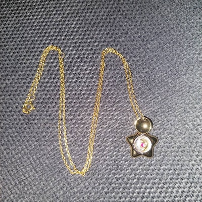 Star Locket Pendant Necklace 18mm - Etsy