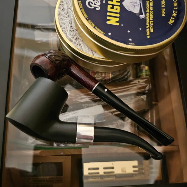 Smoking Pipe Made of Maple Tree With Brass Ring and Acrylic Stem for ...
