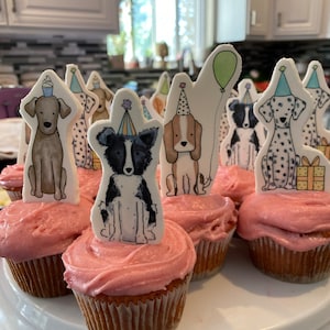 Watercolor Party Dogs Digital Clip Art Set Instant Download - Etsy