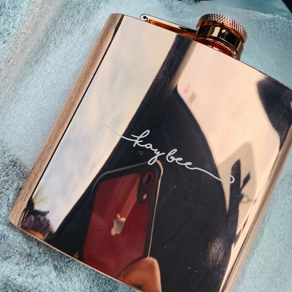 Personalized Women's Flask, Custom Flask for Women, Bridal Party Gift ...