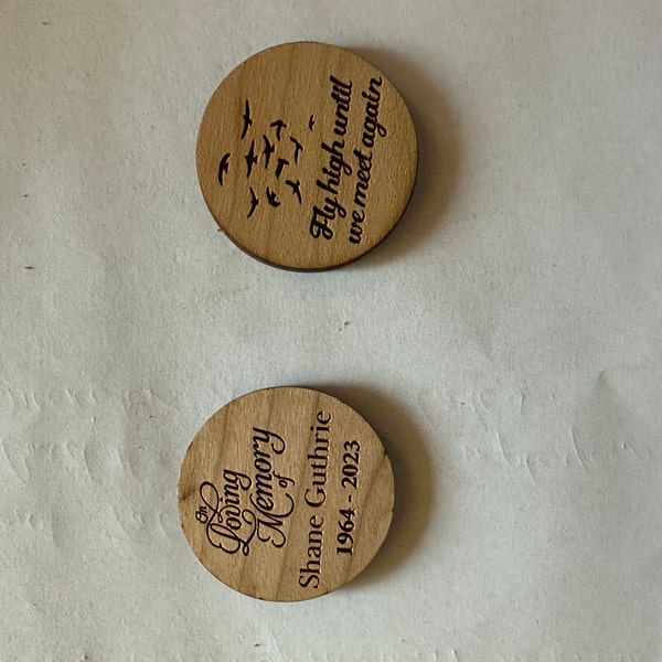 Personalized Sympathy Tokens - Memorial Pocket Keepsakes - Etsy