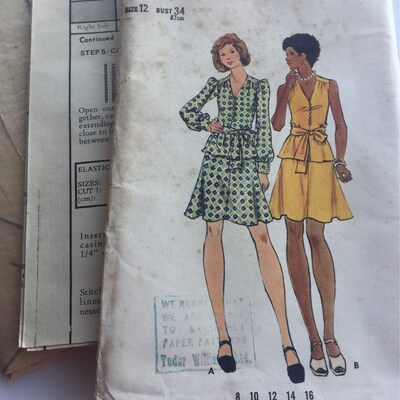 Simplicity 5886 Pullover Sundress Pattern 1980s 12-14-16 Cut - Etsy