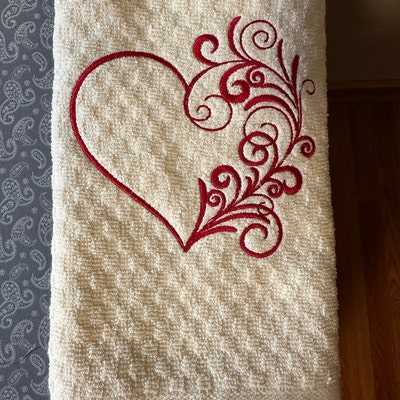 Heart Machine Embroidery Design File, Embroidery Designs Heart, Heart ...