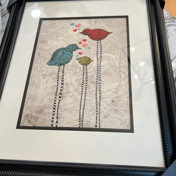 Weeping Willow Print, Weeping Willow Art, Weeping Willow With Cardinal ...