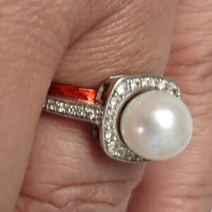 Super Thin Red Silver Stackable Rings, Red Ring, Stack Rings, Red ...