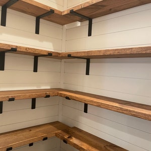 Pipe Hangers for Industrial Floating Shelves Iron Shelf | Etsy