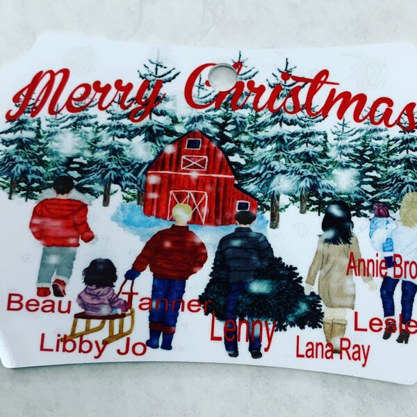 Christmas Clipart: "family Clipart" Winter Family Christmas Cards Pine ...