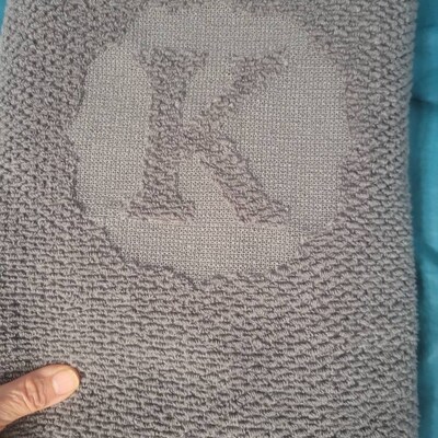 Embossed Machine Embroidery Alphabet, Monogram Towel Font, 5 Sizes, A-Z ...