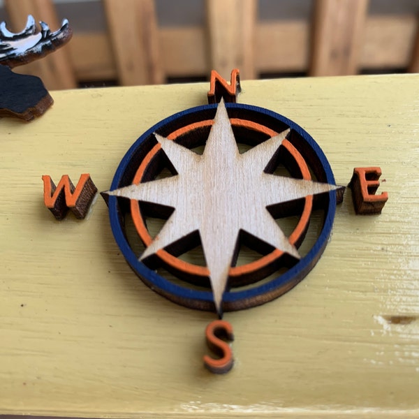 Compass Shape-compass Cutout-laser Cut Compass - Etsy