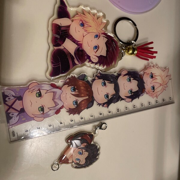 FF7 | Final Fantasy 7 | Clear Acrylic Ruler Standees - Etsy