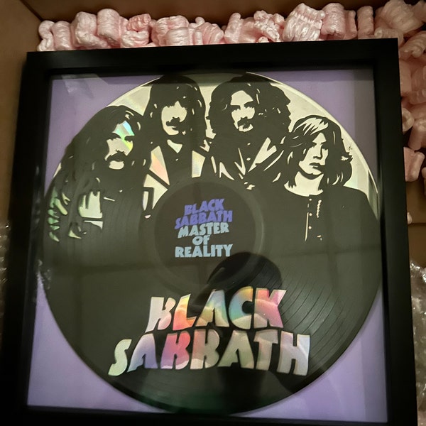 Black Sabbath Vinyl Record Shadow Box 70's Hard Rock Themed - Etsy