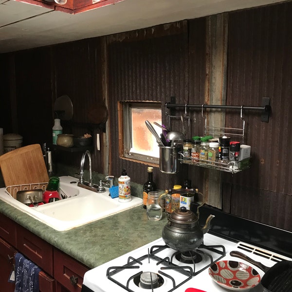 Rusty With Silver Reclaimed Corrugated Metal Roofing Barn Tin Beautiful ...