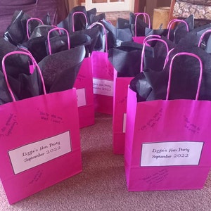 Personalised Hen Party Gift Bags, Gift for Hen Party, Bridesmaid Gift ...