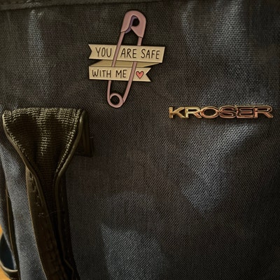 Safe With Me Safety Pin Enamel Lapel Pin / Buy 3 Pins Get 1 Free With ...