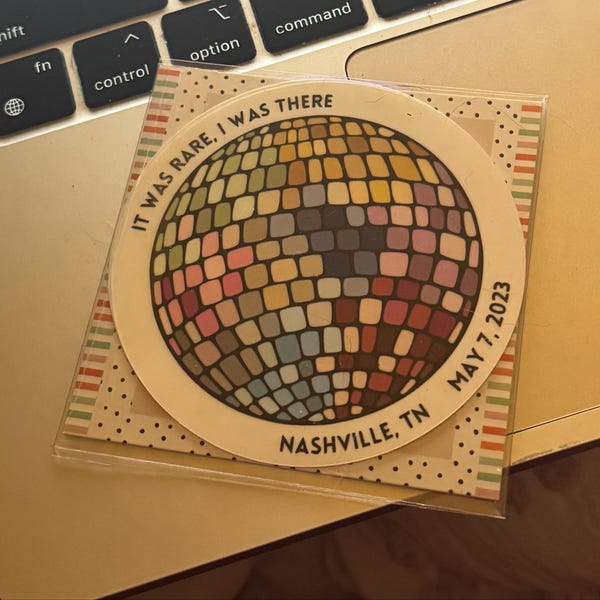 Custom Eras Disco Sticker| Tour Merch| Tour Sticker|waterproof Sticker ...