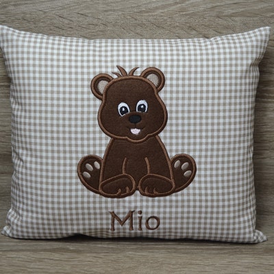 Applique Bear Machine Embroidery Design Zoo Baby Cub Boy Cute Animal ...