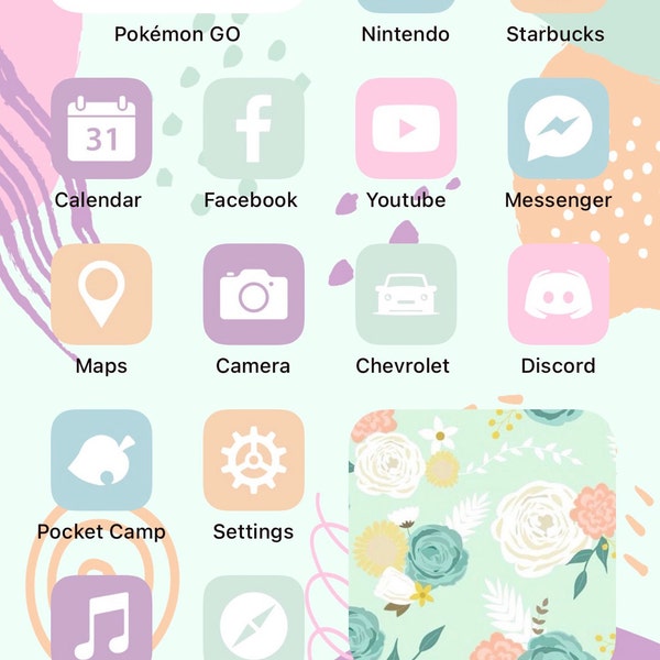 3800+ Pastel Ios Icons - Etsy
